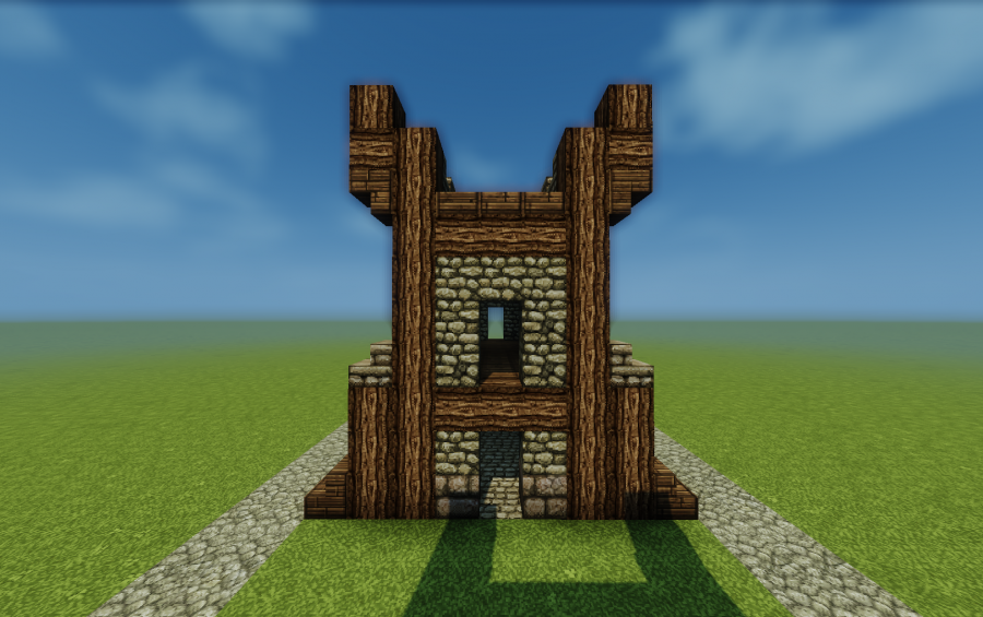Minecraft Medieval Wall Schematic